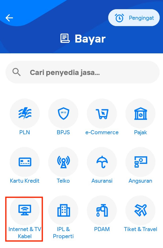 Cara Pembayaran ke Virtual Bank Mandiri melalui Mobile Banking Mandiri - Nusanet Medan
