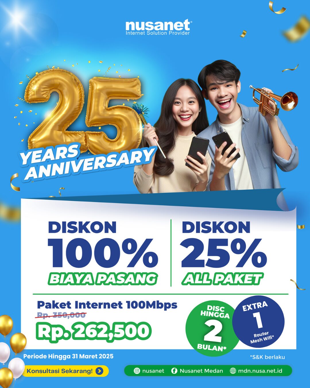 Broadband Home Nusanet | Promo WiFi Rumahan GRATIS Biaya Instalasi ...