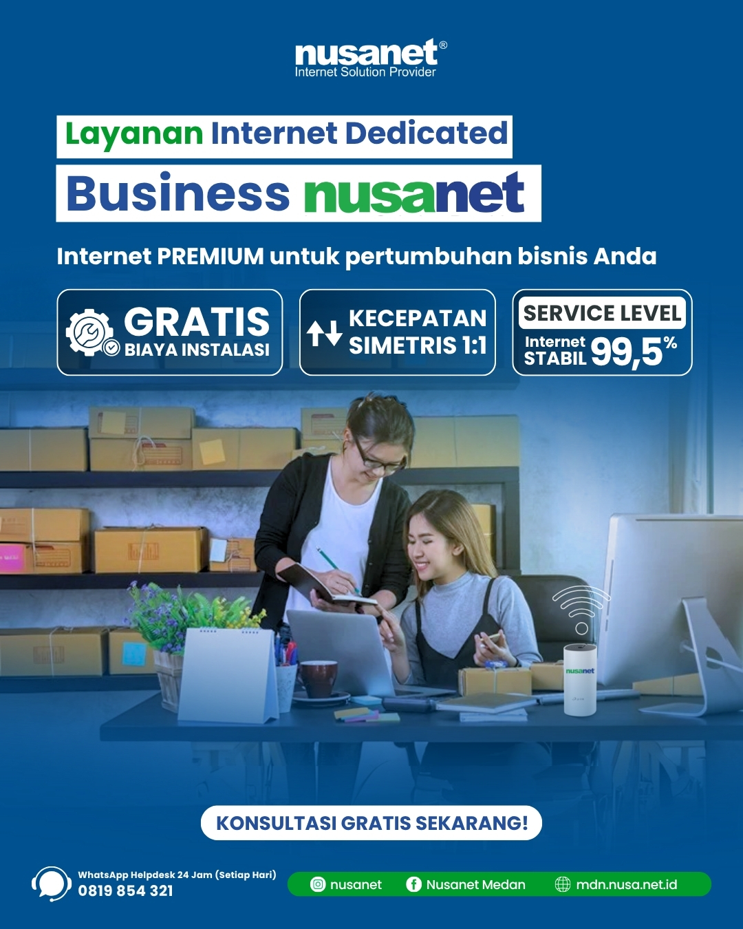 Internet Nusanet Medan: Solusi Internet Cepat dan Stabil