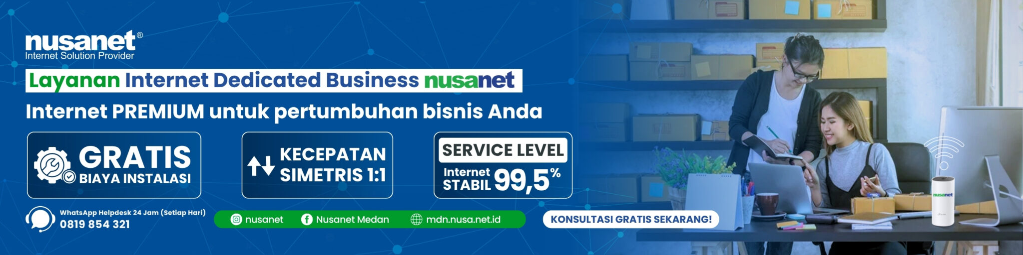 Internet Nusanet Medan: Solusi Internet Cepat dan Stabil